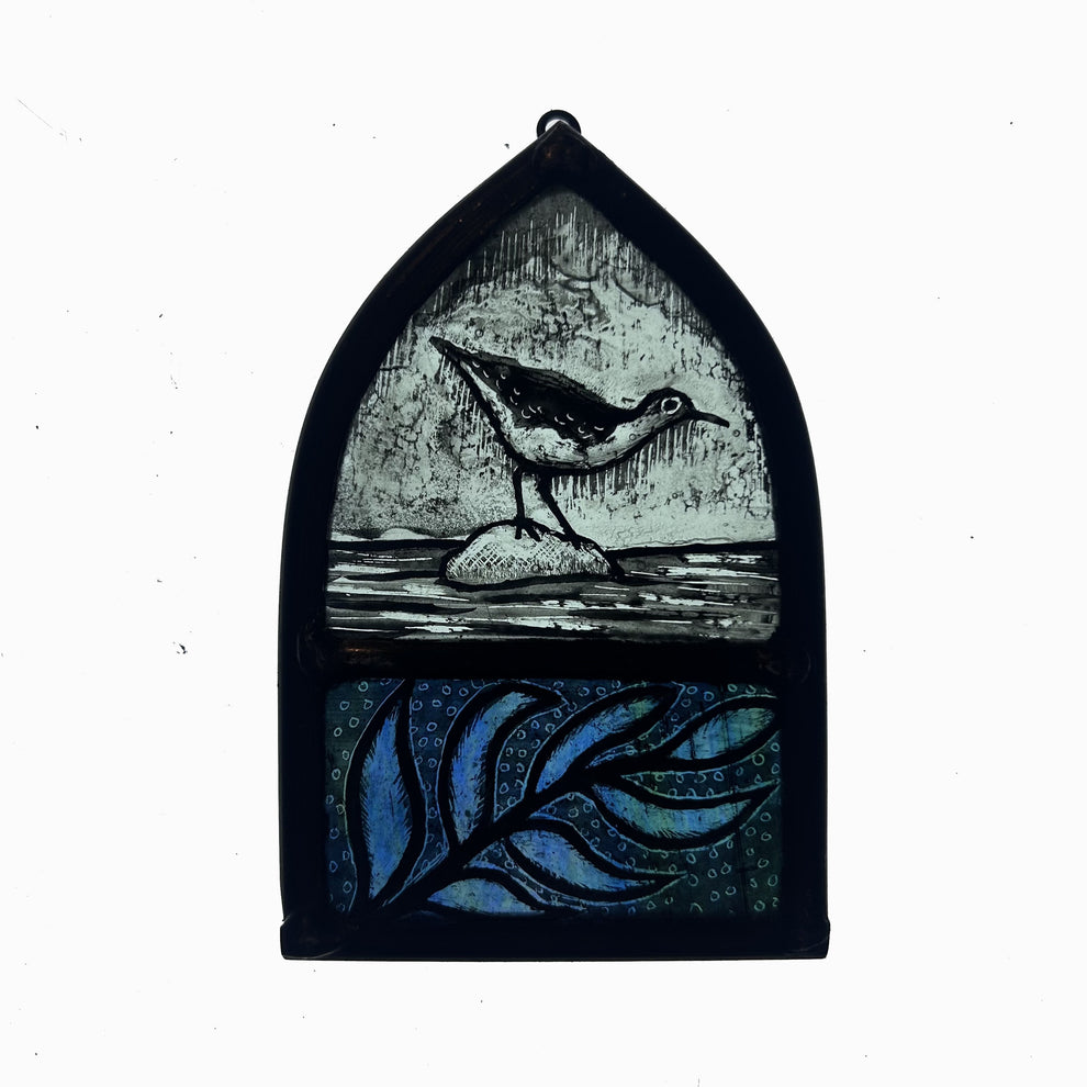 Sandpiper Stained Glass Arch,Small – Harriet Love Stained Glass
